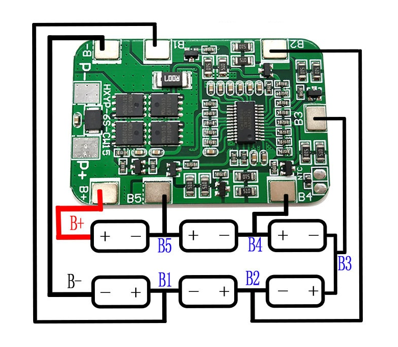 BMS 6S 14A modul protectie, echilibrare si incarcare acumulatori Litiu ...