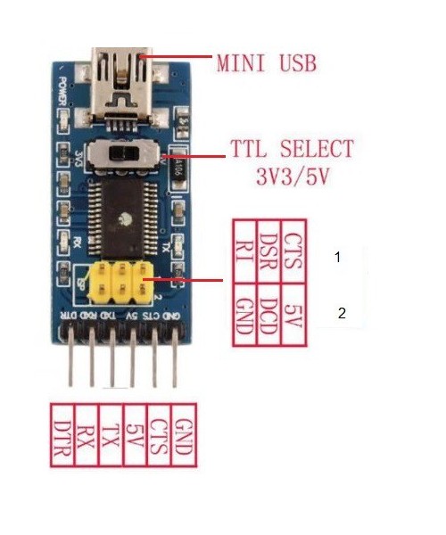 Programator modul FTDI FT232RL pt. Arduino - hobbymarket.ro