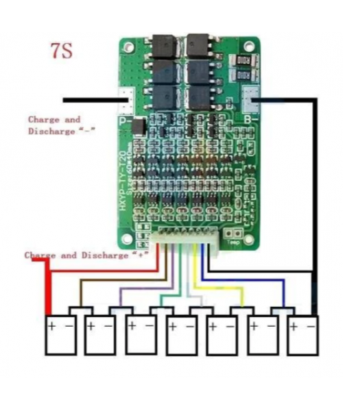 BMS 7S 15A HXYP-TY-T20 Protectie Echilibrare Si Incarcare Acumulatori ...