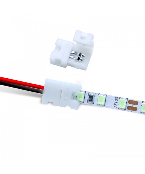 Conector banda LED 2835, 5mm, 12-24V, 4 pin (set 10 buc) - hobbymarket.ro